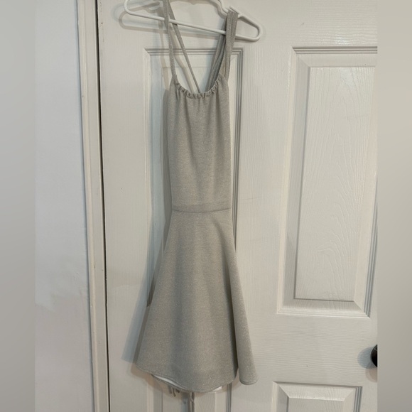 Gigi Ri | Dresses | Gigi Ri Sparkly A Line Dress With Open Cross Cross ...